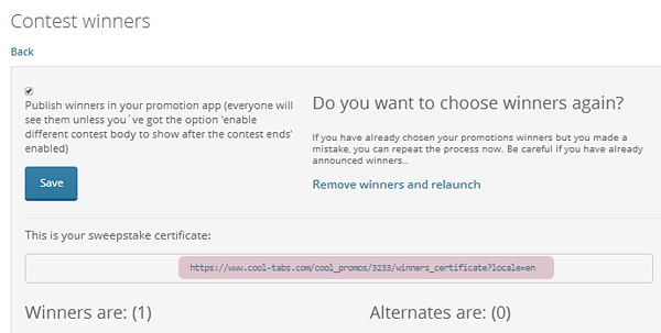 Select winners with Cool Tabs and get your Verified Certificate