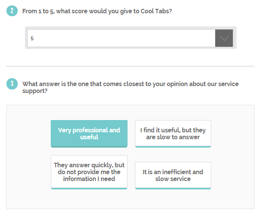 Different Types of Quizzes Which Can Be Run with Cool Tabs