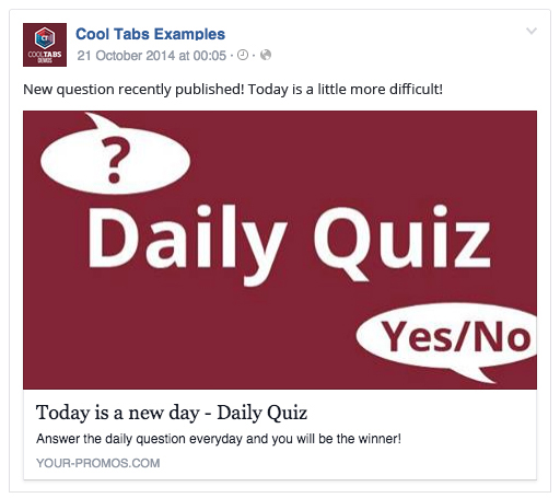Different Types of Quizzes Which Can Be Run with Cool Tabs
