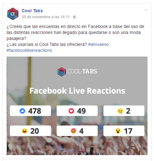 Facebook prohibe el uso de Facebook reactions en votaciones