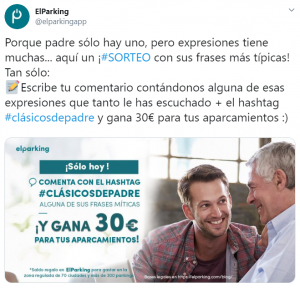 Ideas del Día del Padre para sorteos, concursos y promociones