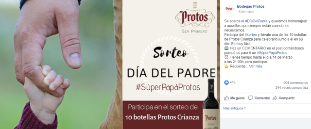 Ideas del Día del Padre para sorteos, concursos y promociones